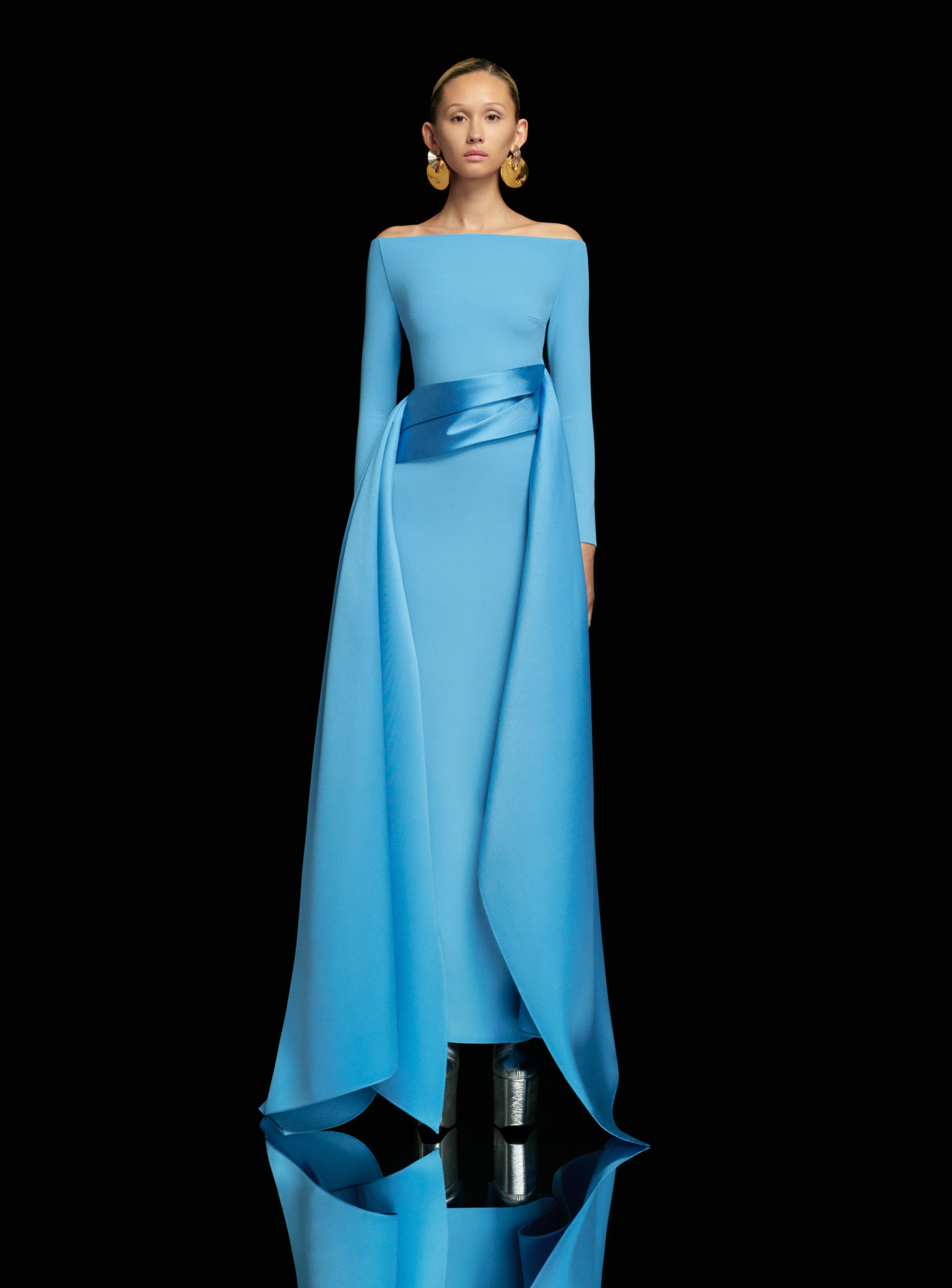 The Irma Maxi Dress in Bluebell – Solace London