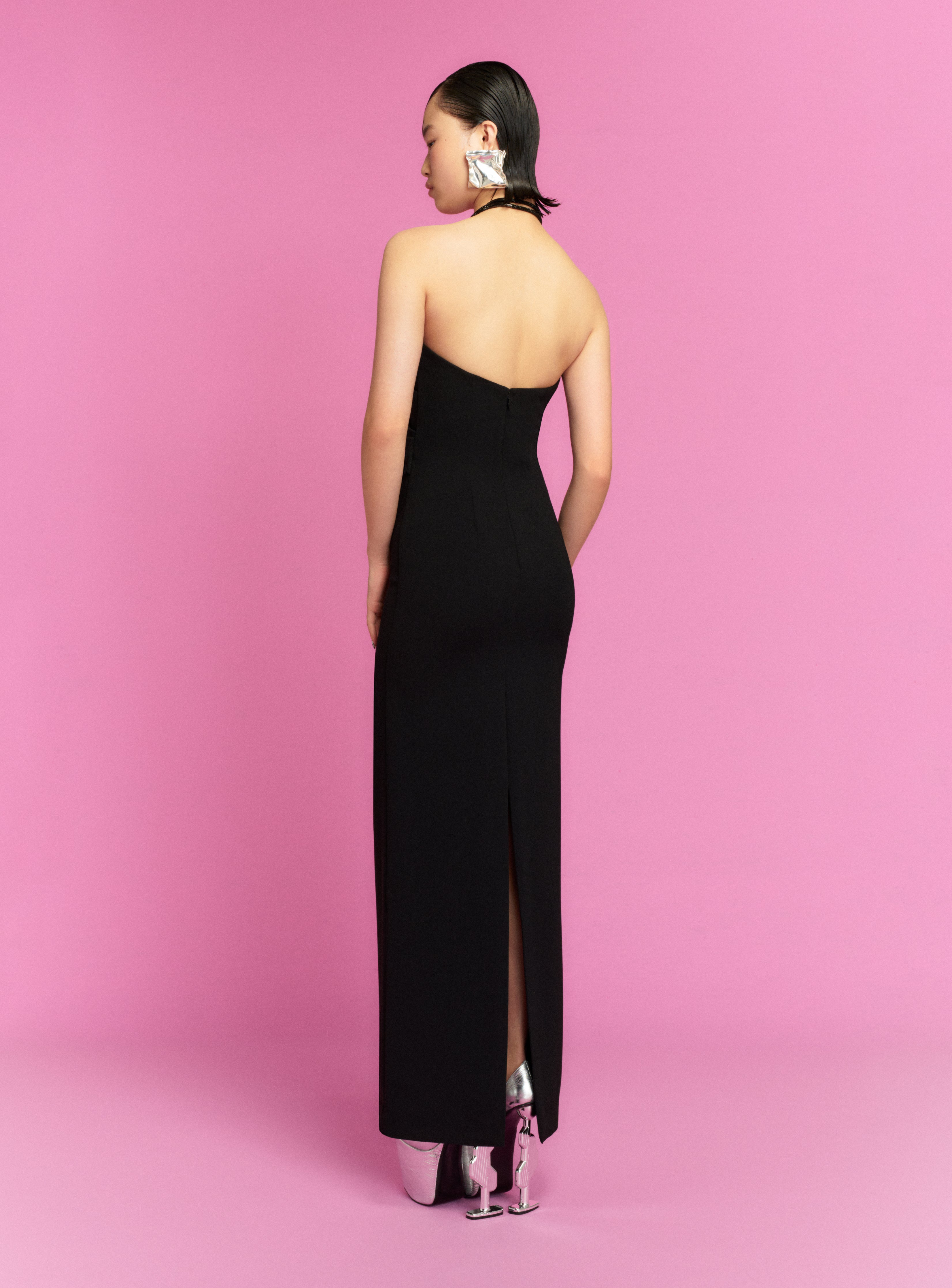 The Riva Maxi Dress in Black and Jet – Solace London