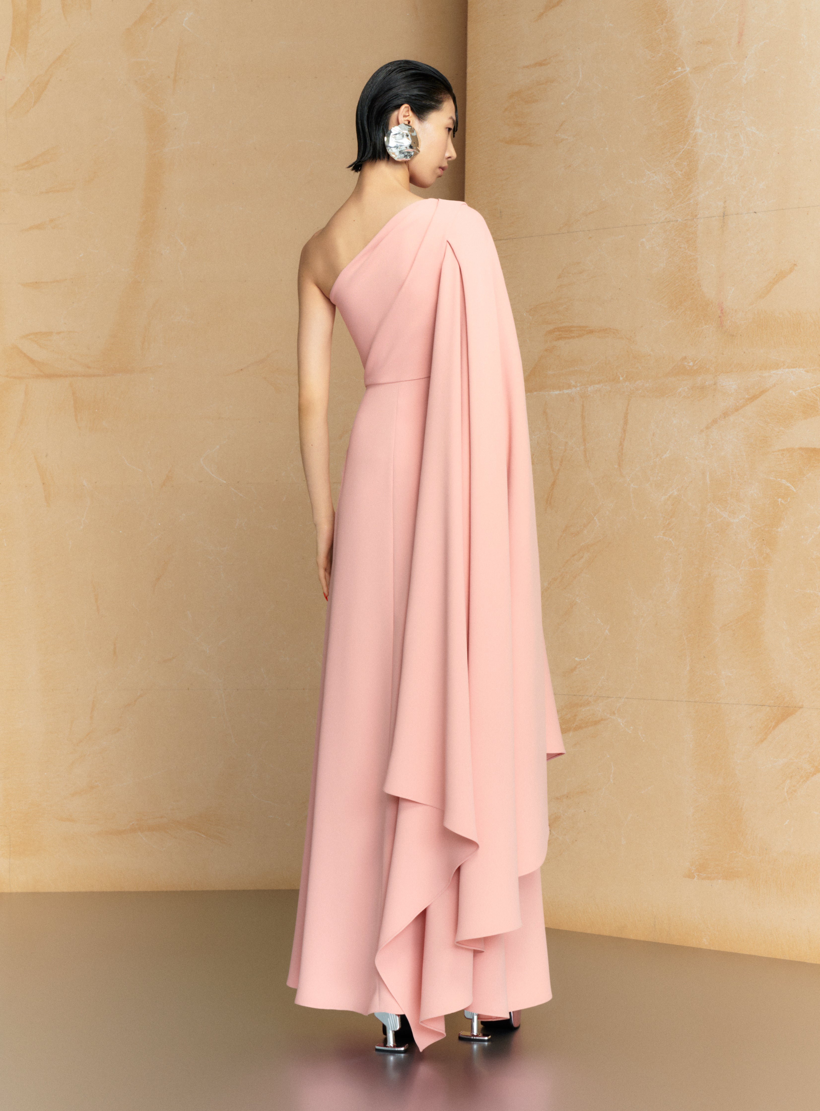 The Yazmin Maxi Dress in Putty Pink – Solace London