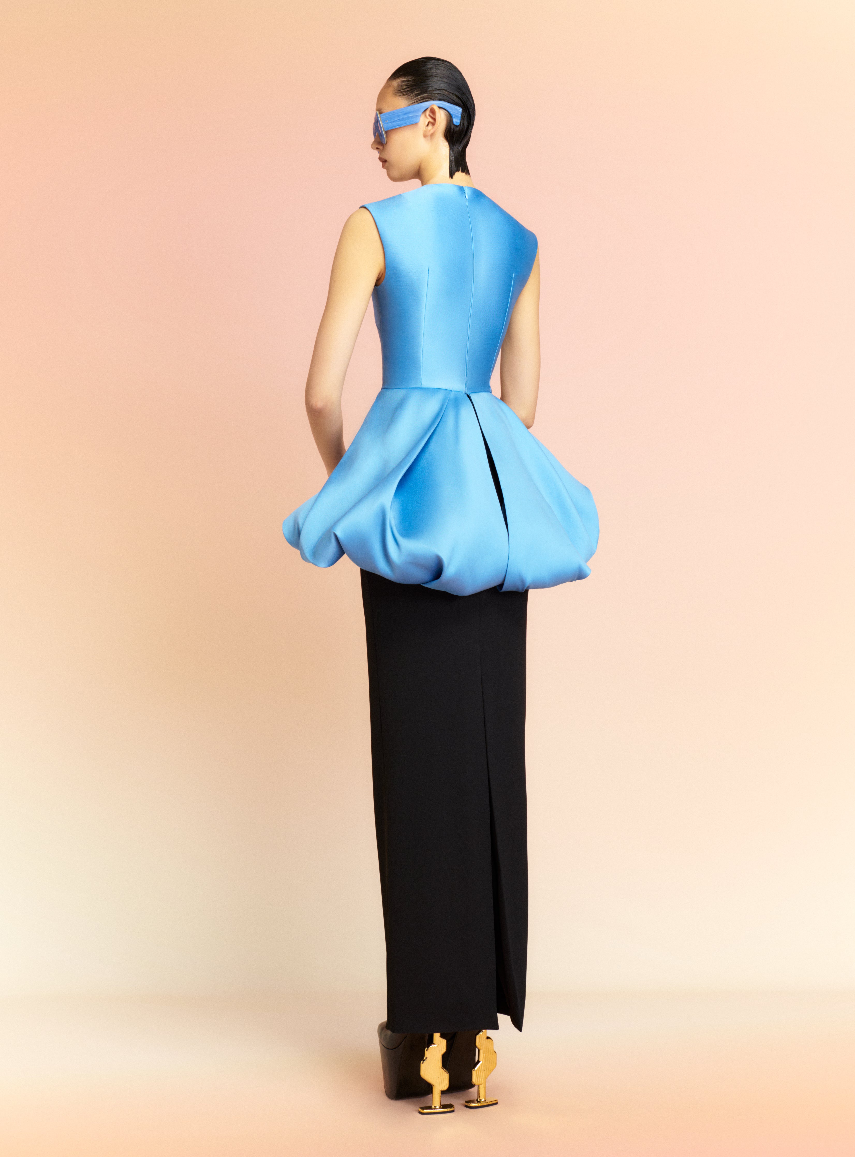 The Emi Maxi Dress in Bluebell and Black – Solace London