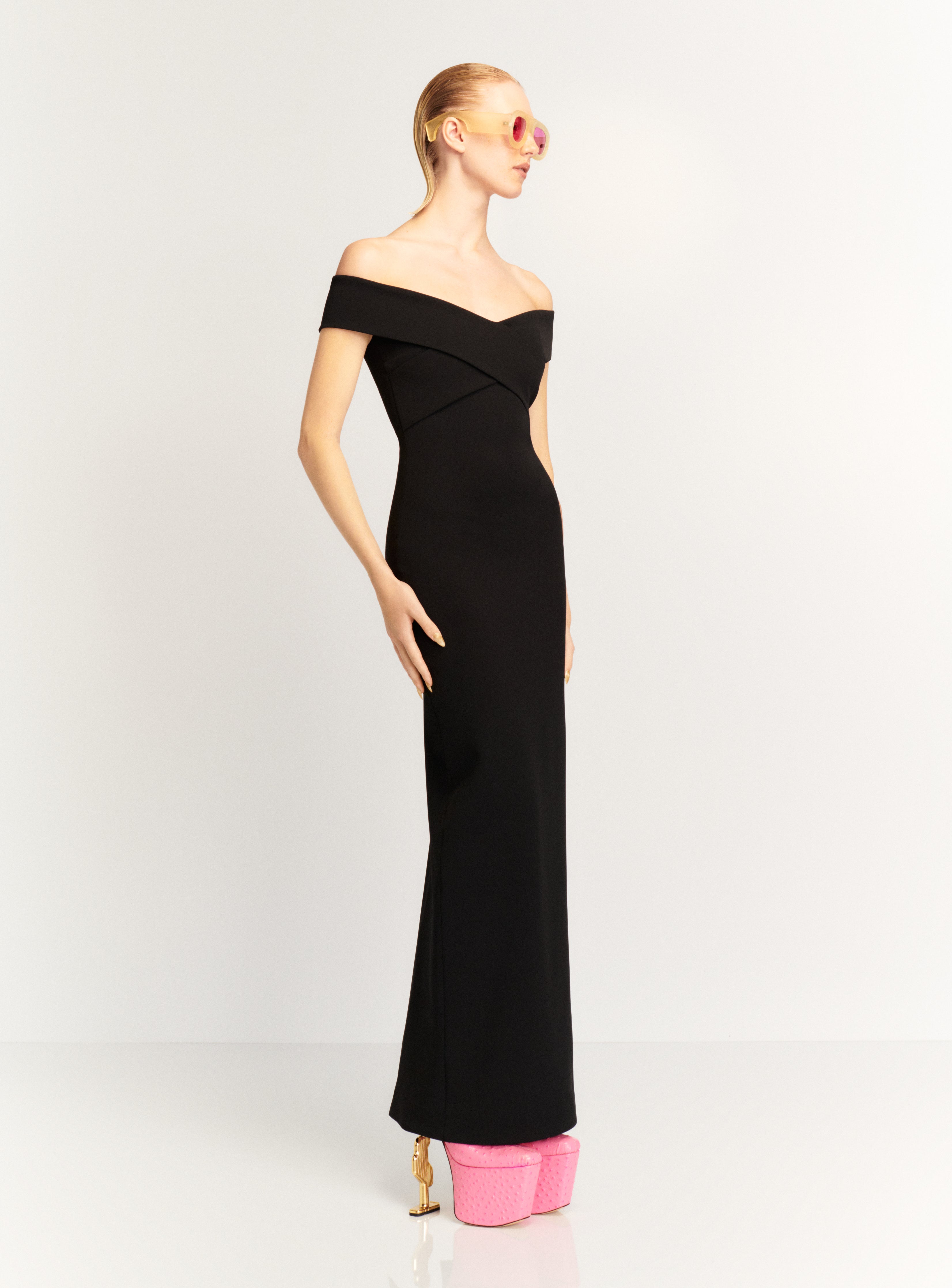 The Ines Maxi Dress in Black – Solace London