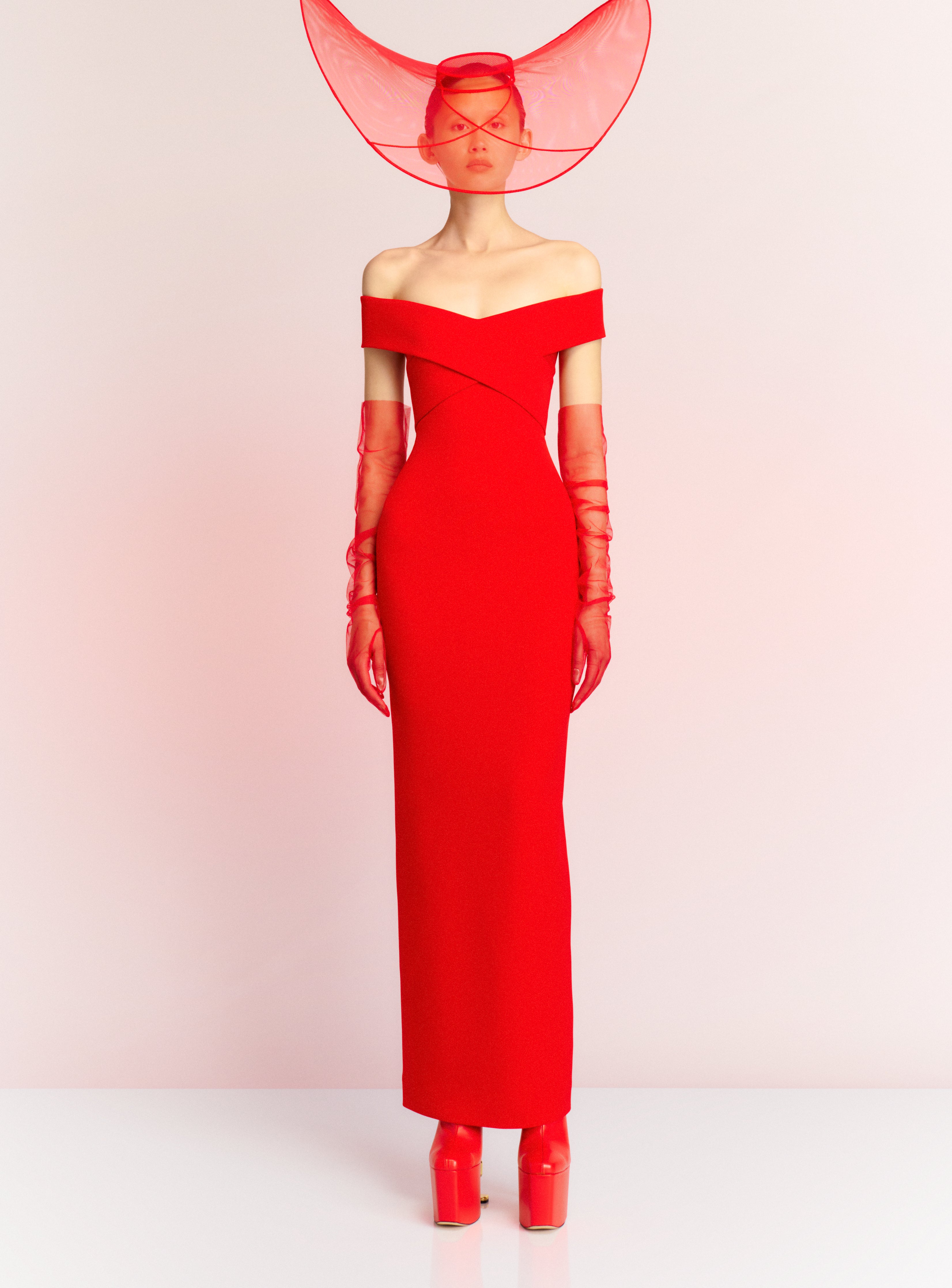 The Ines Maxi Dress in Red – Solace London