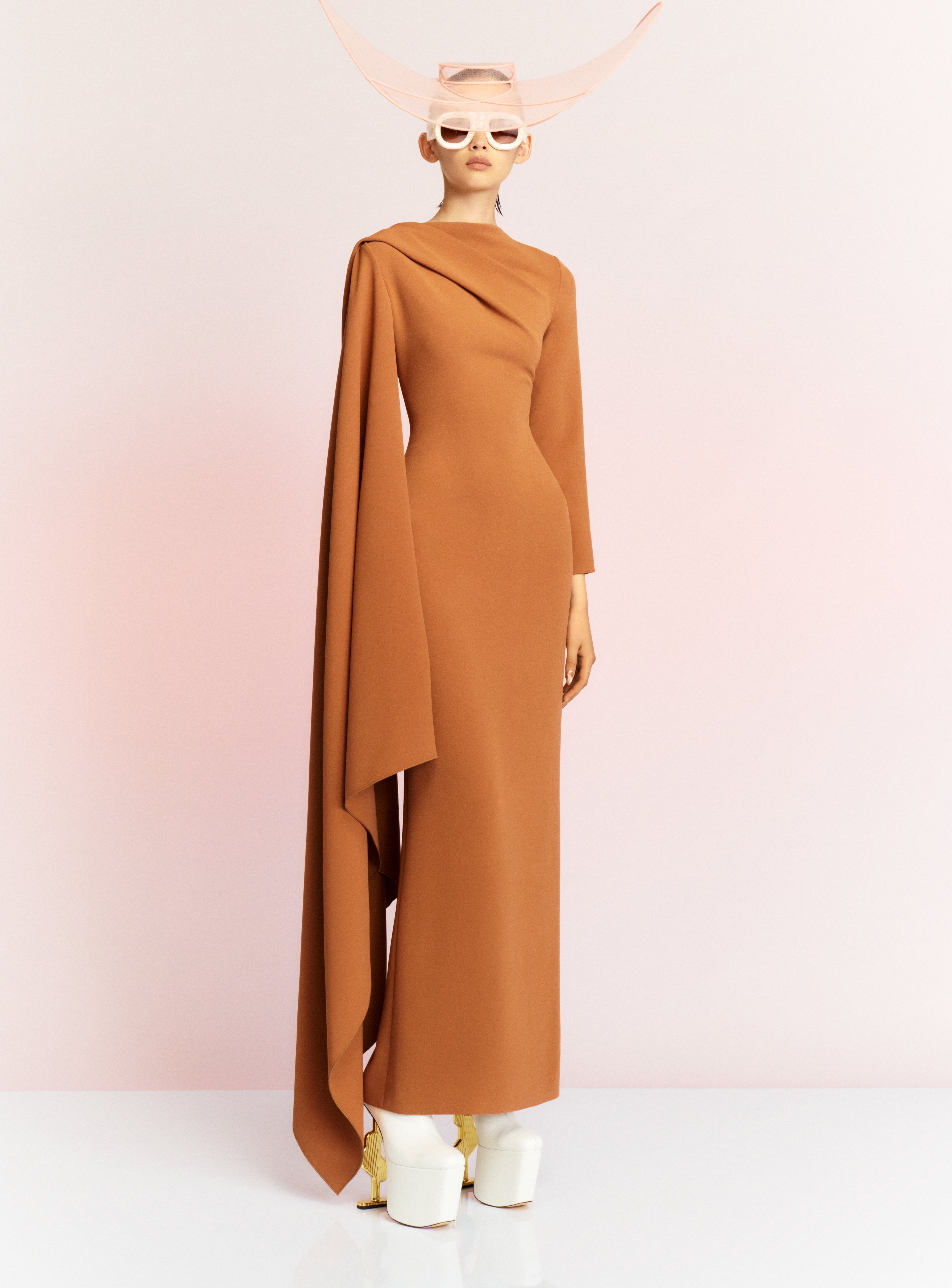 The Lydia Maxi Dress in Caramel – Solace London