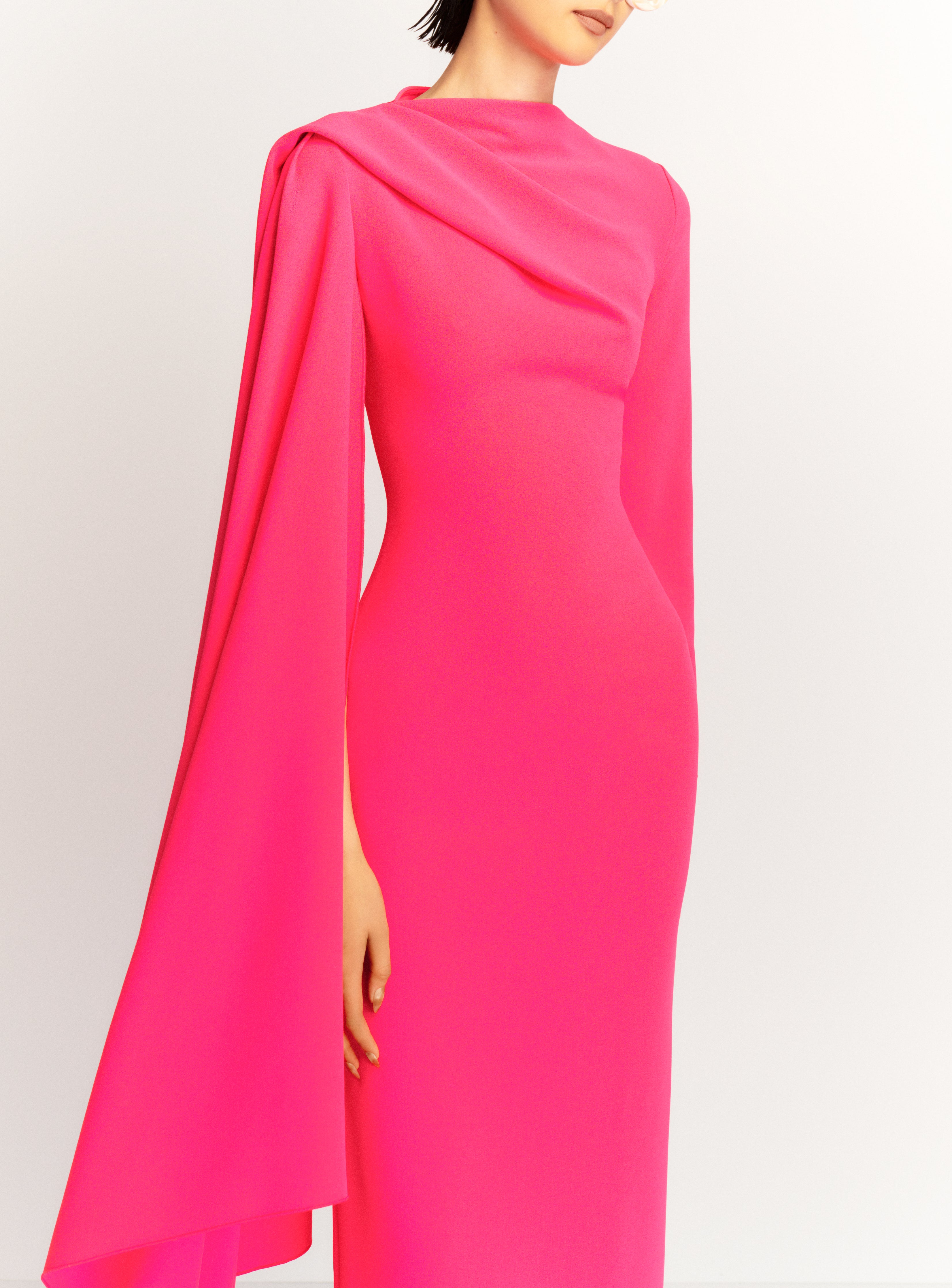 Solace London | The Lydia Maxi Dress in Ultra Pink