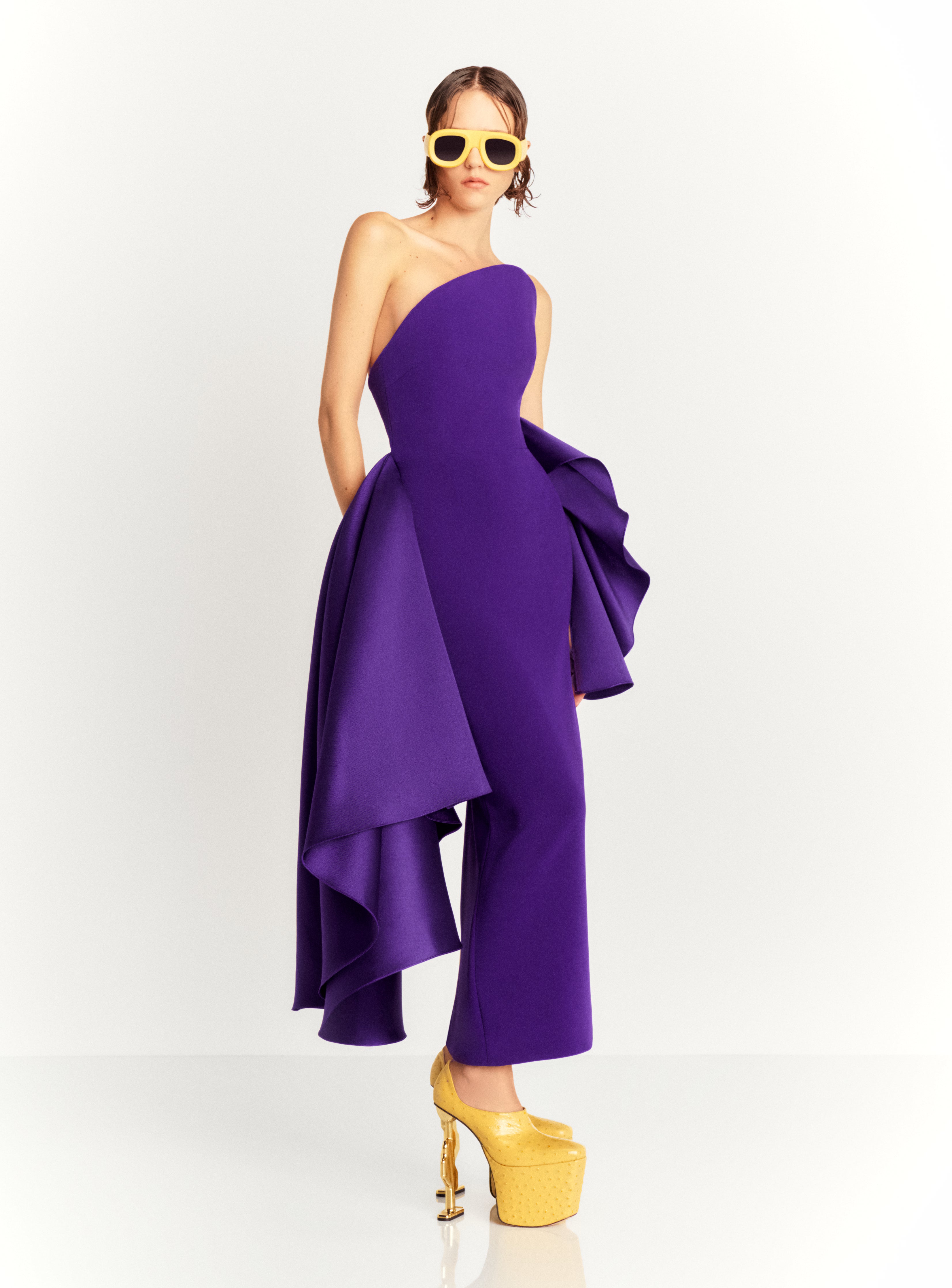 The Nala Midaxi Dress in Amethyst – Solace London