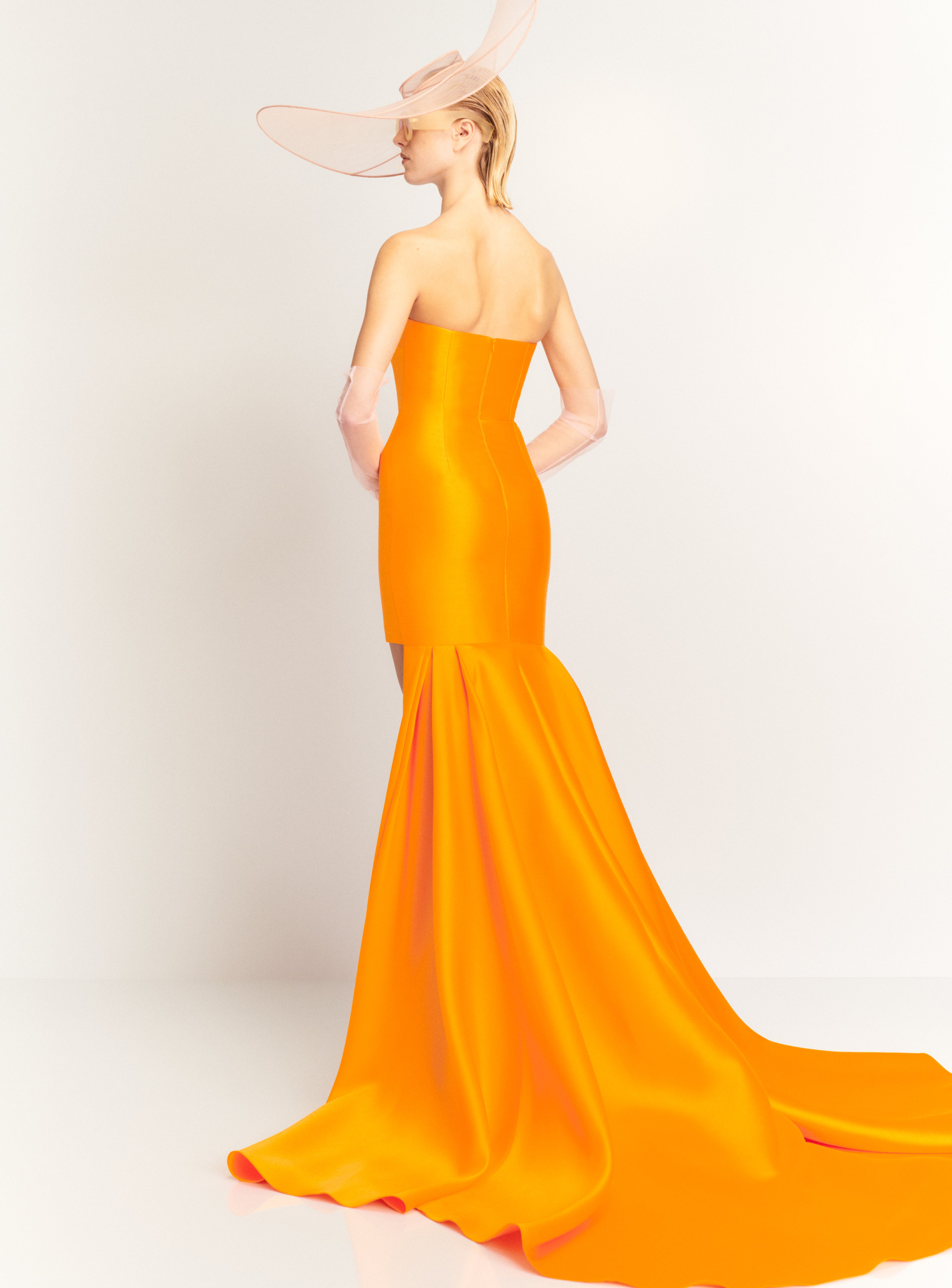 The Neva Mini Dress in Orange – Solace London