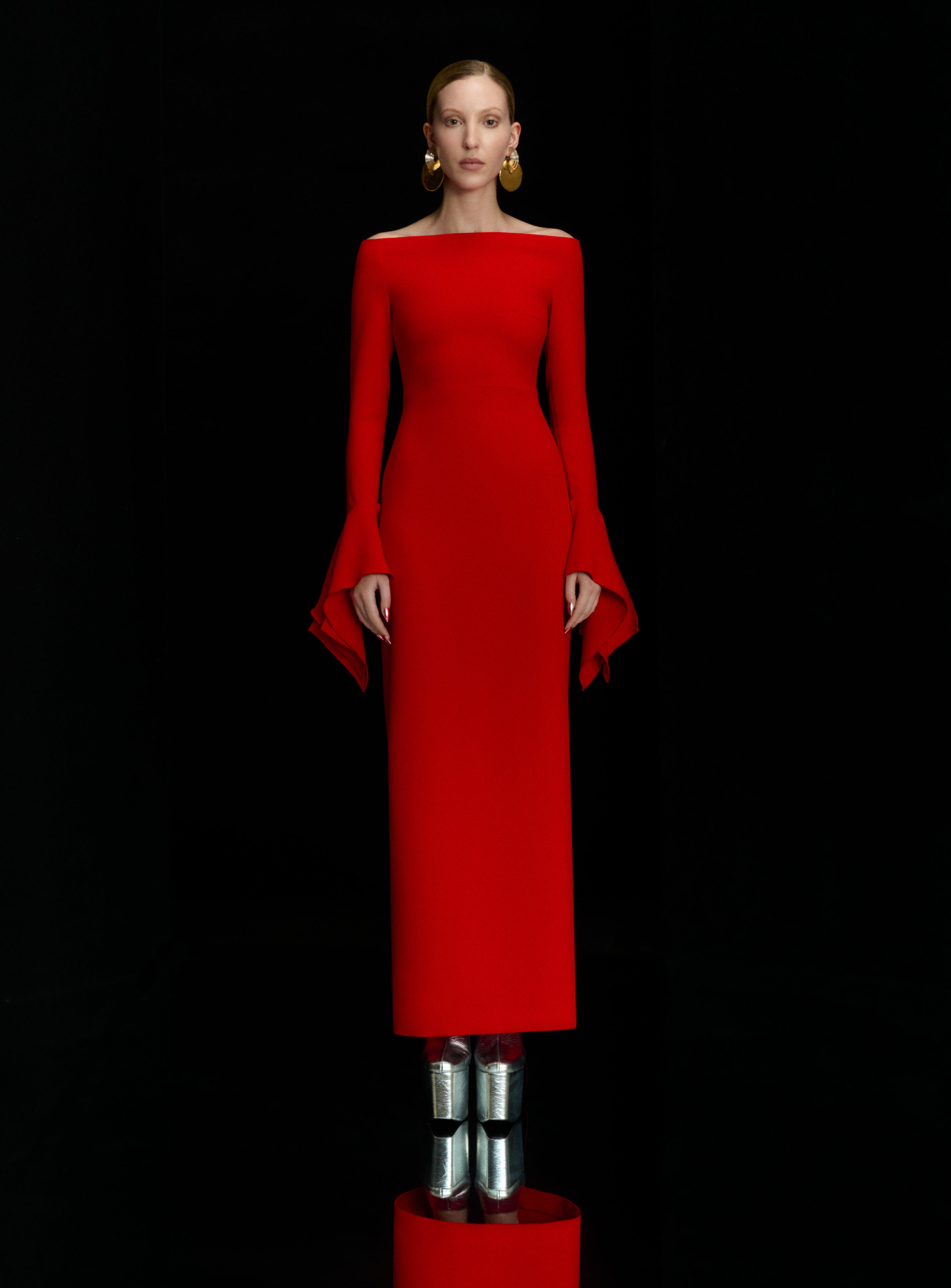 The Amalie Maxi Dress in Red – Solace London