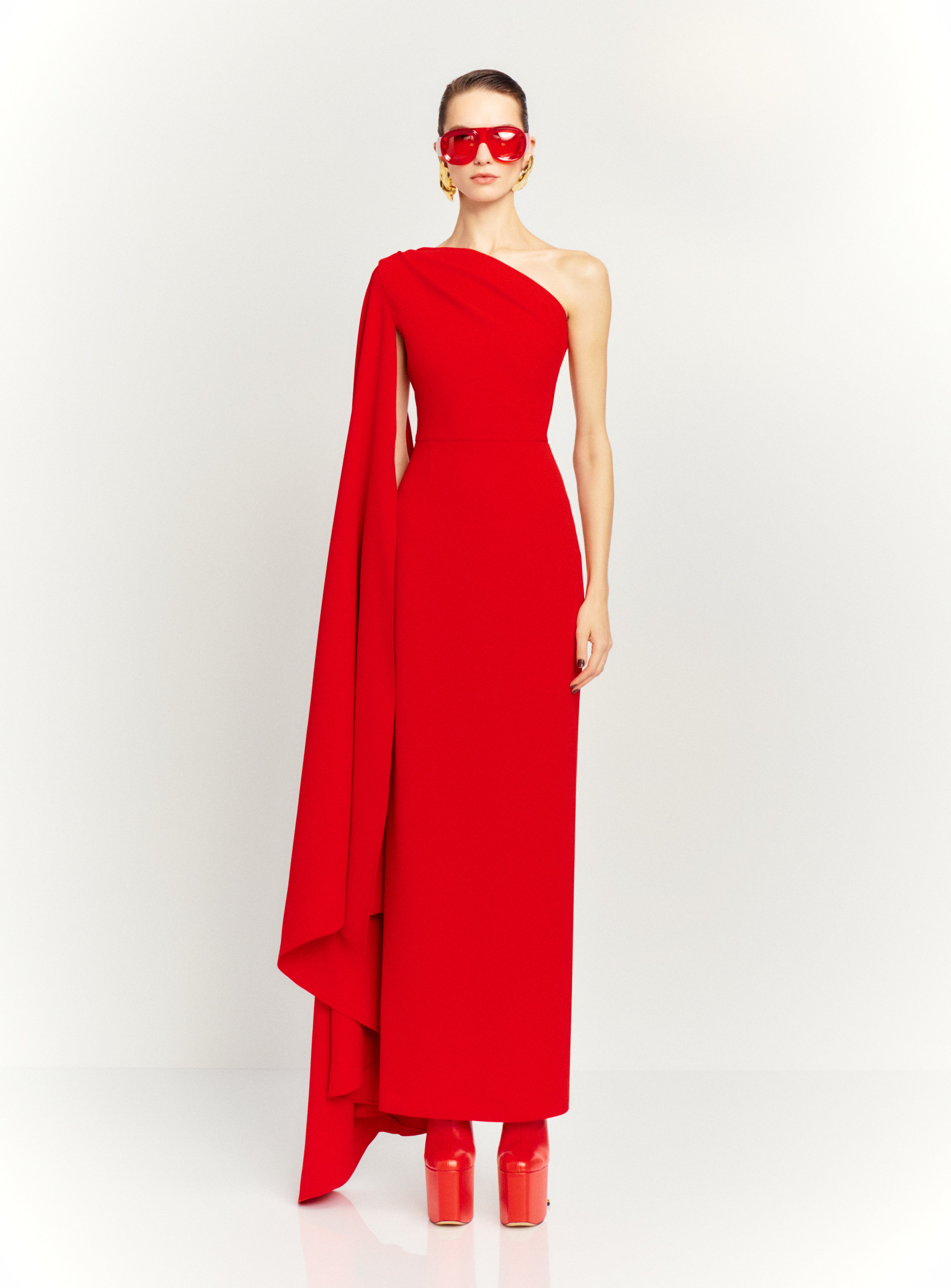 The Daria Maxi Dress in Red – Solace London