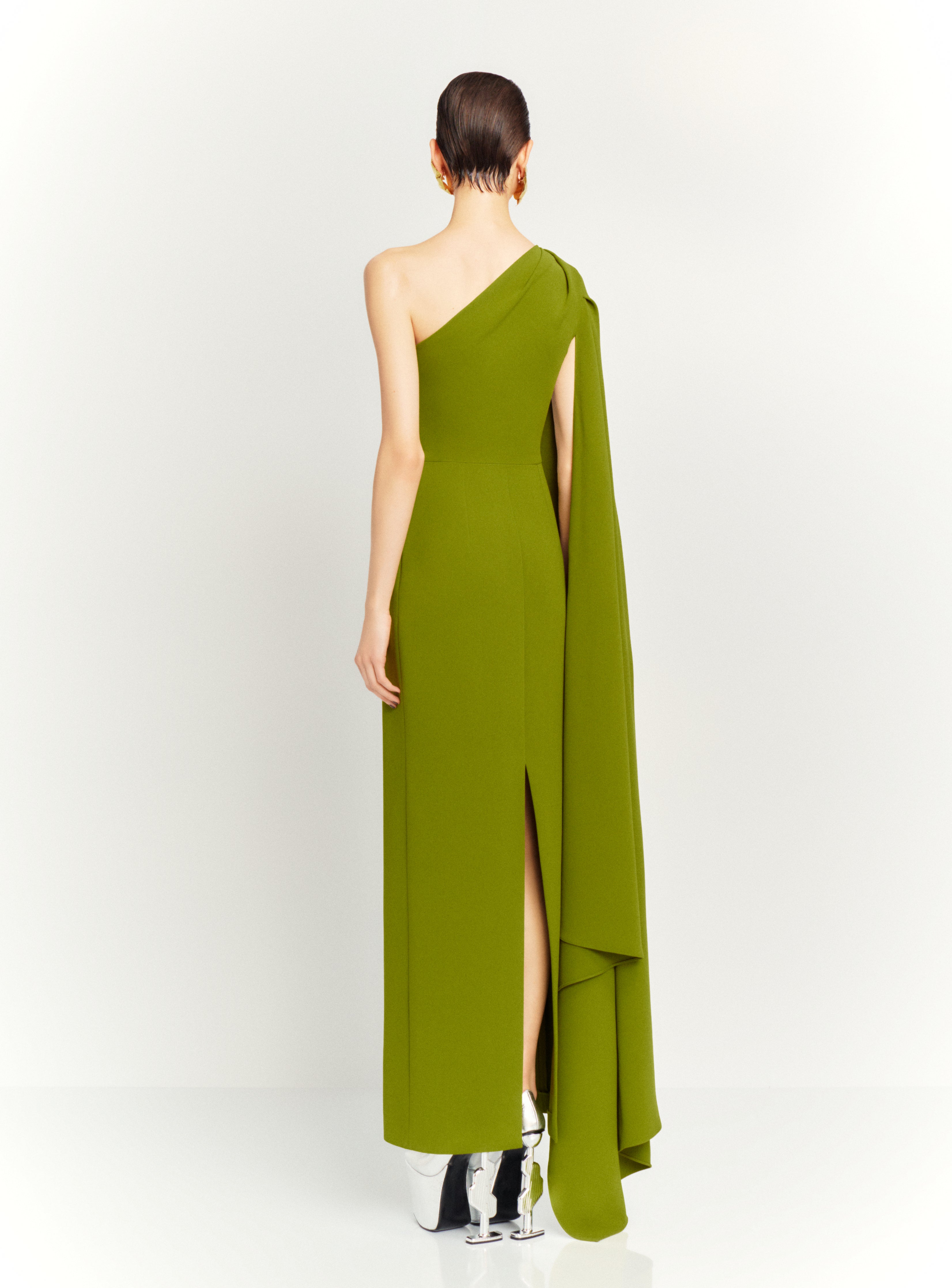 The Daria Maxi Dress in Sweet Pea Green – Solace London