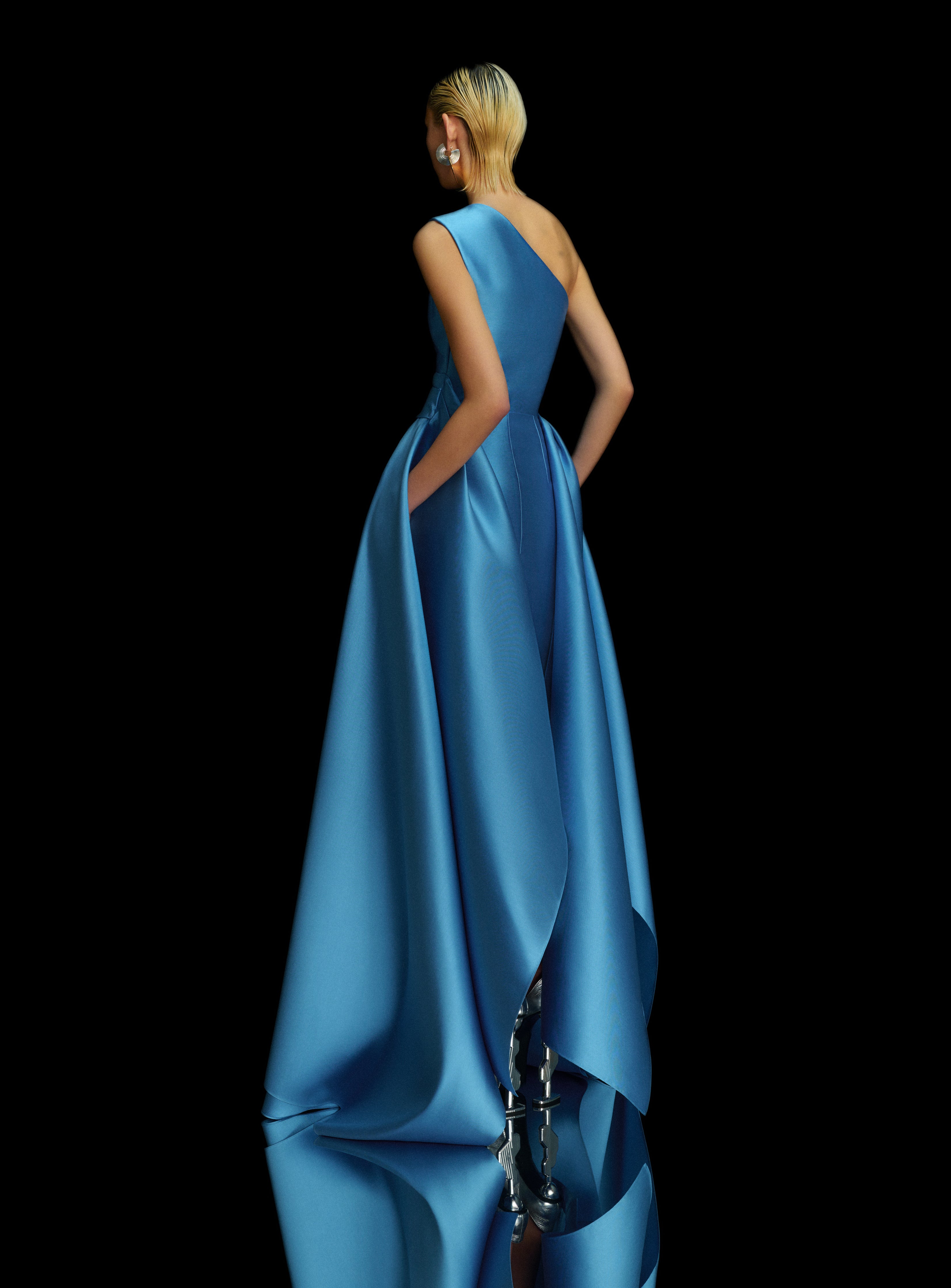 The Charo Maxi Dress in Cornflower – Solace London