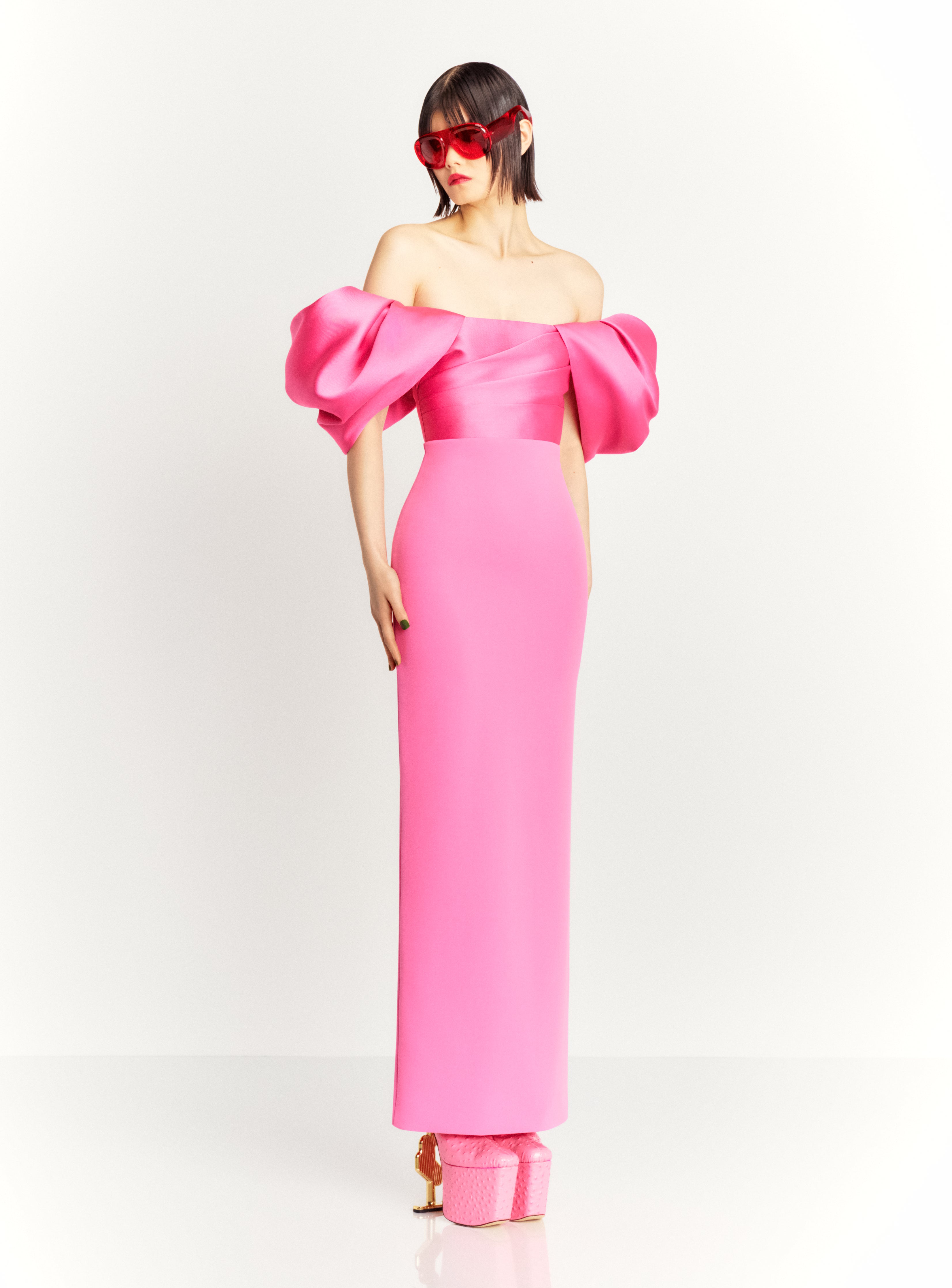 The Sian Maxi Dress in Light Pink – Solace London