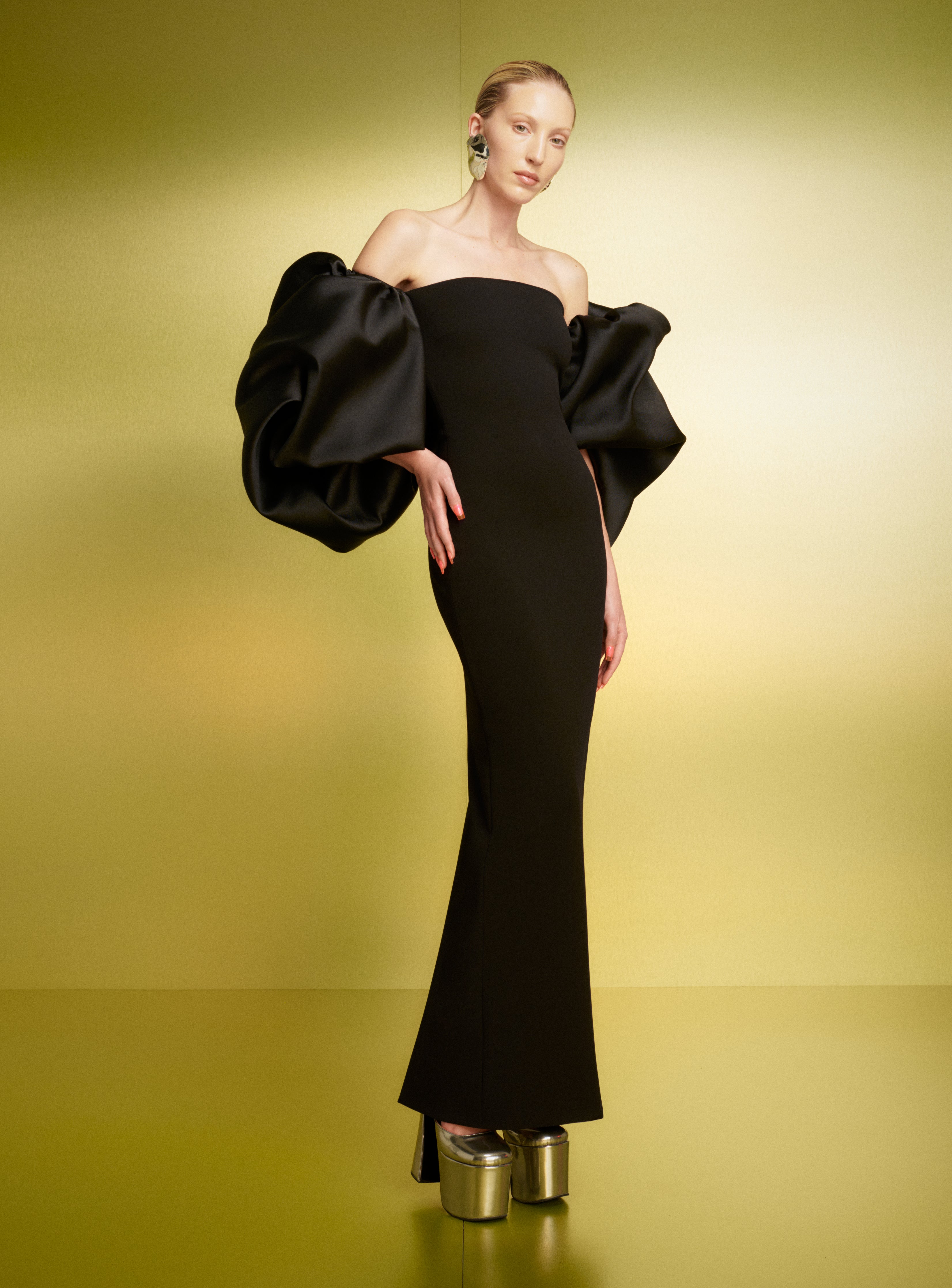 Solace London | The Pia Maxi Dress in Black